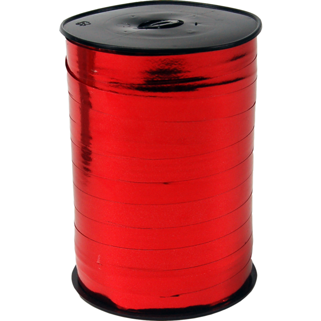 krullint,inpaklint, metalic rood, 10 mm, spoel 250 meter | Gastro2Day
