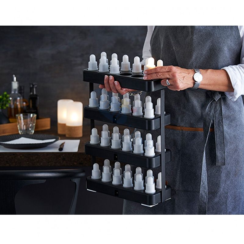 Led sfeerverlichting, oplaad station Rack 4 stations, tbv duni led lamp