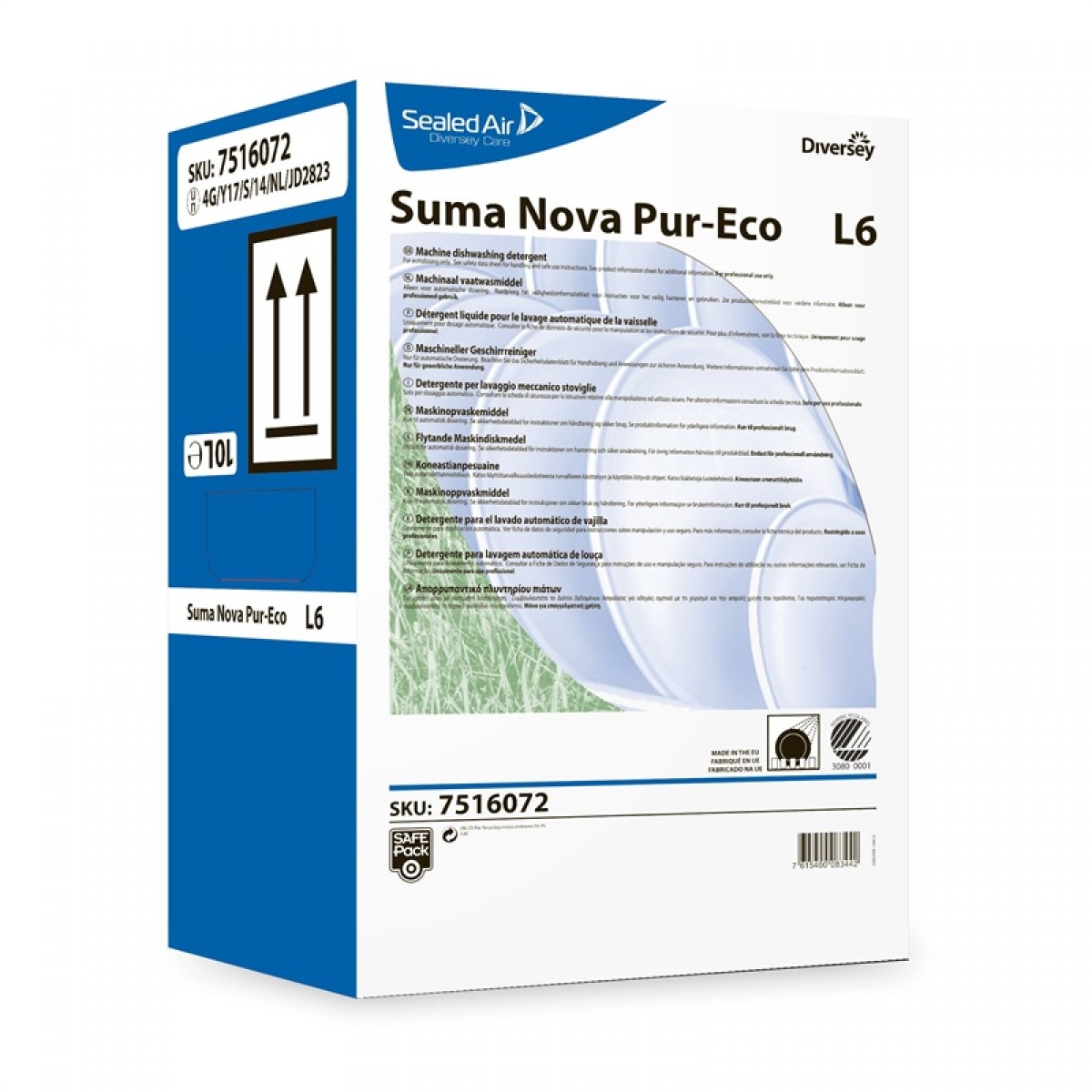 Diversey Suma | Vaatwasmiddel Suma Nova L6 Select Pur Eco,safepack 10 l