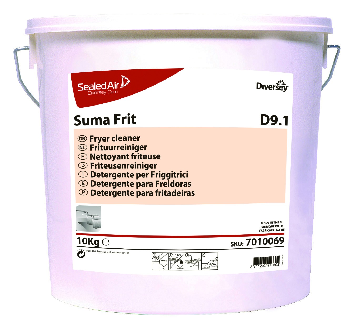 Diversey Suma | Suma D9.1 Frit, frituurreiniger excellent, krachtige re