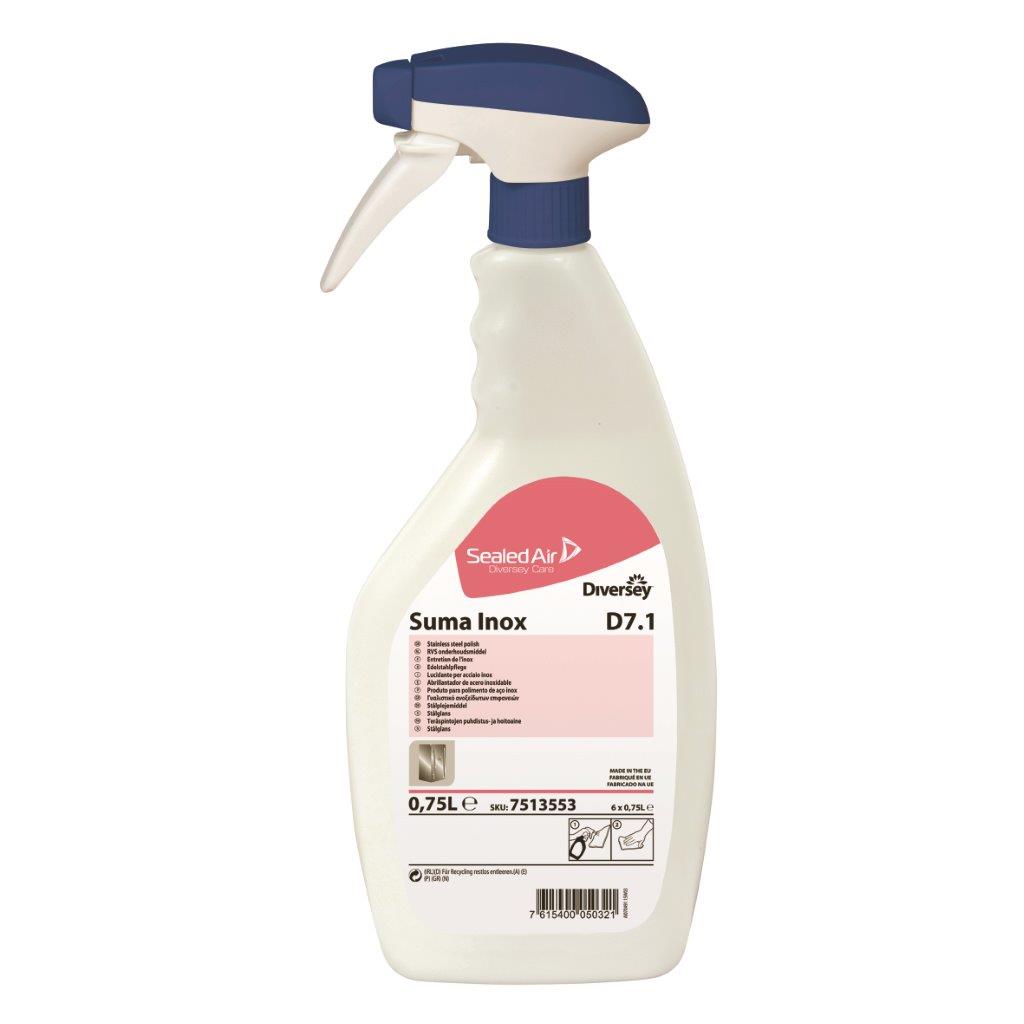 Diversey Suma | Suma D7.1 inox - rvs cleaner, sprayer, 750 ml. | Gastro