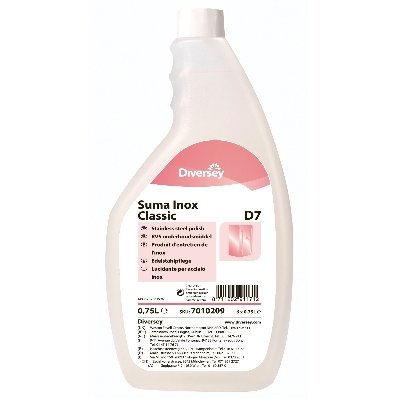 Diversey Suma | Suma D7, inox-rvs cleaner classic, flip dop, 6 x 750 ml