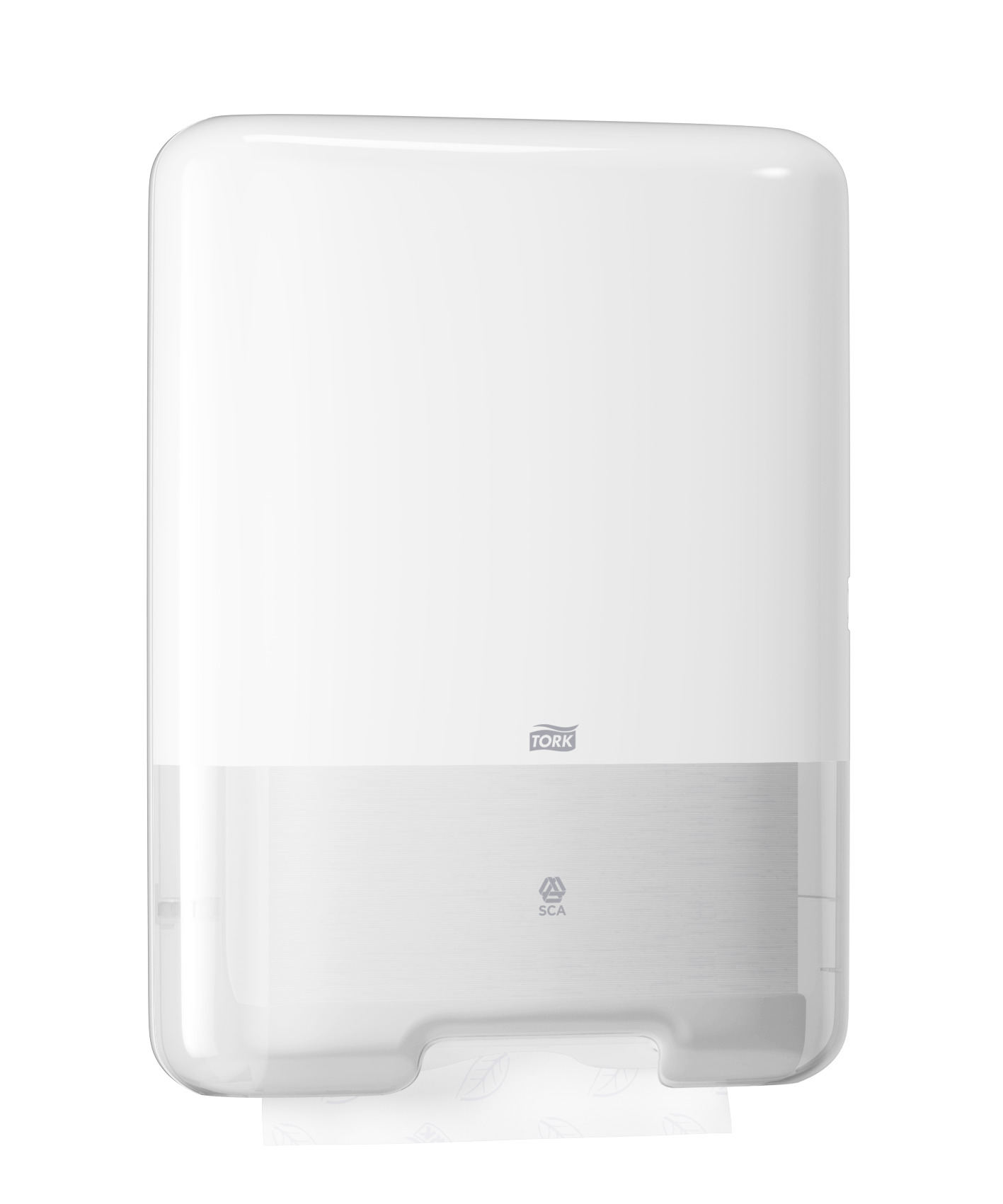 Handdoek dispenser, C en Z vouw handdoeken, elevation wit. | Gastro2Day